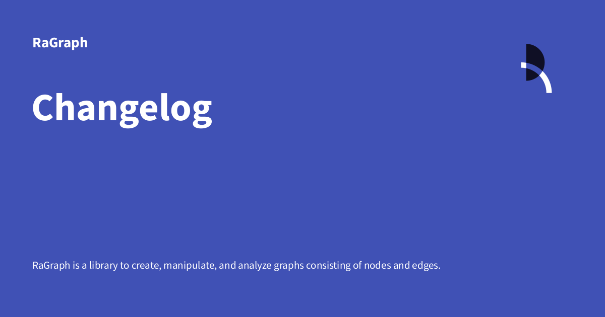 Changelog - RaGraph